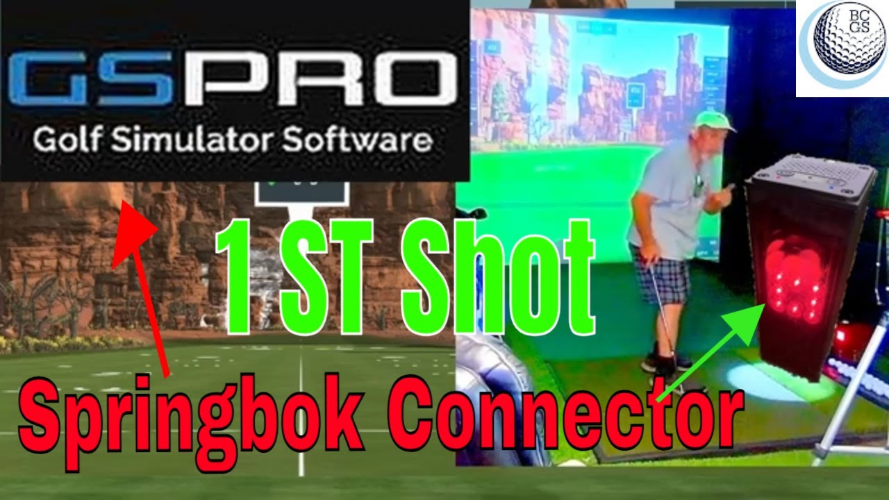 GSPro | Springbok | Square Golf Launch Monitor | First Shot Ever | Blue Collar Golf Sim - YouTube