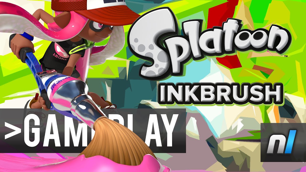 Splatoon: Inkbrush Gameplay - YouTube