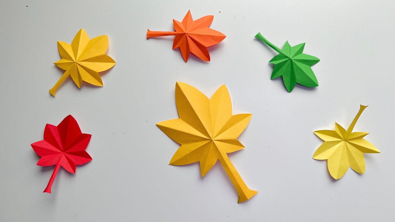 Decoração de outono, folha de outono DIY / Autumn leaves diy ...