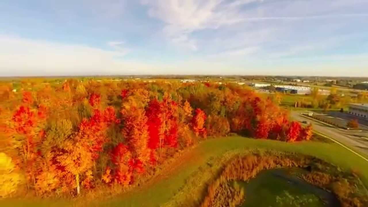 Delta Township (Lansing, MI) Autumn Colors - Drone View - YouTube