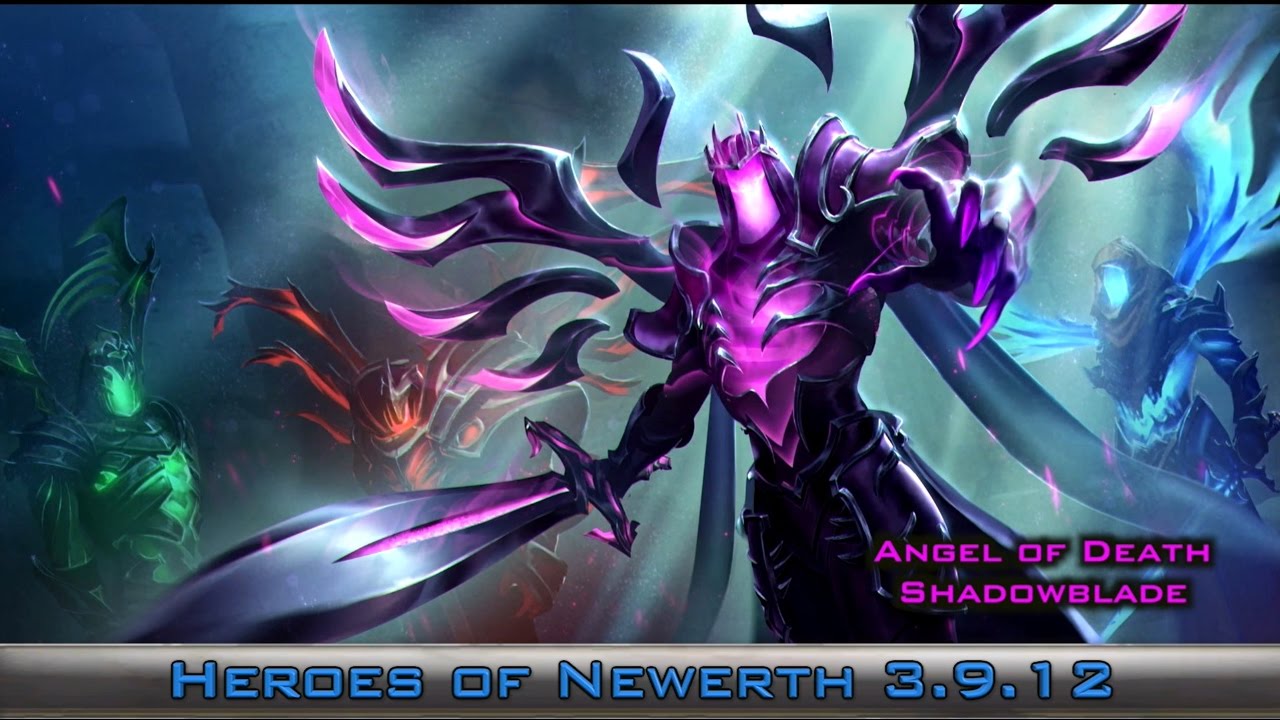 Heroes of Newerth Avatar Spotlight - Angel of Death Shadowblade - YouTube