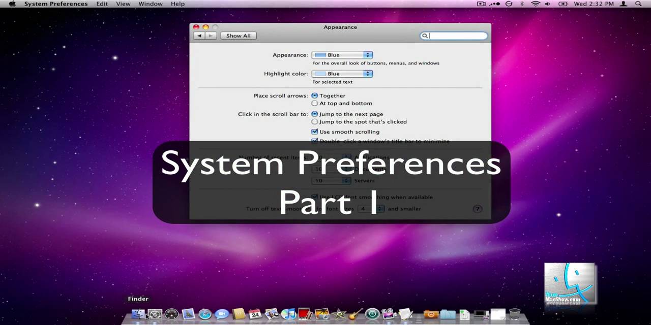 Mac OS X System Preferences Part 1 - YouTube