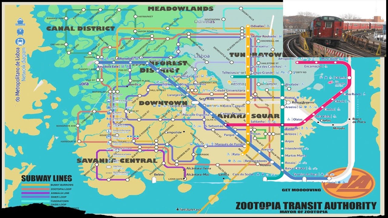 (Metro de Zootopia) Viagem numa redbird na linha azul do Metro de ...