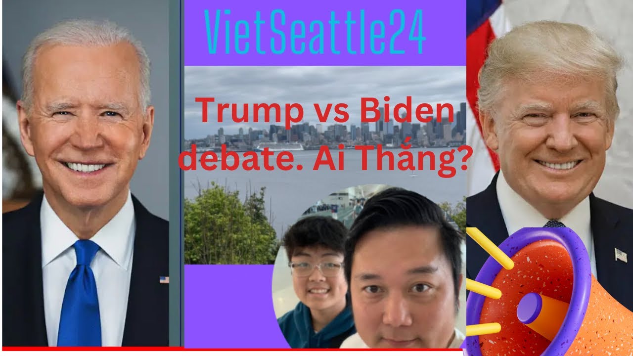 Trump vs Biden Debate Reaction today || Tranh Luận giữa Trump vs Biden ...