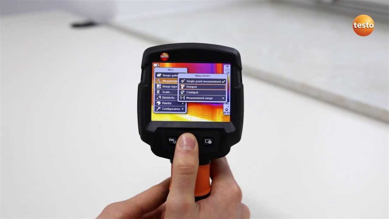 testo 870 Thermal Imager: Measurement Functions - YouTube