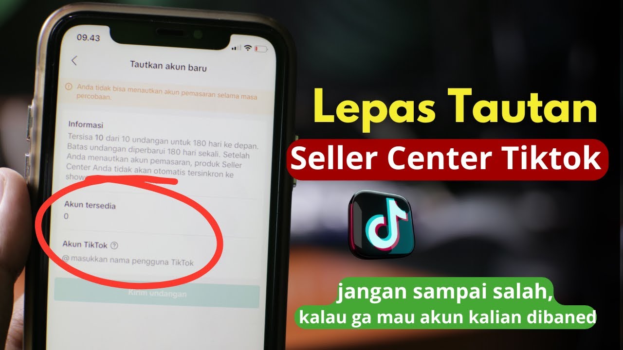 Cara Melepas Tautan Akun Tiktok dari Seller Center | Hapus Tautan ...
