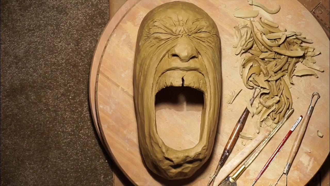 Amazing Art - How to make a Ceramic Mask - Incredible Pottery - YouTube