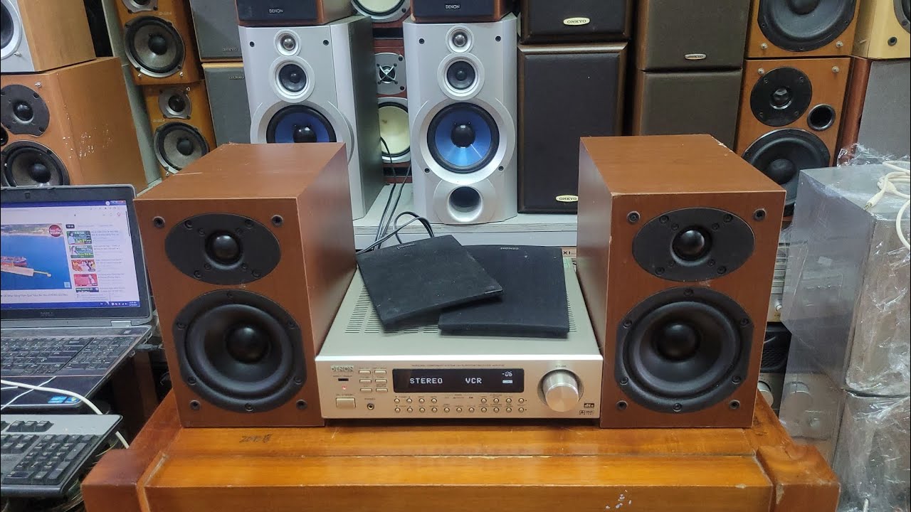 Dàn amply denon avr f100 loa m40 giá 4.500.000 kết nối tv, ĐT nghe nhạc ...