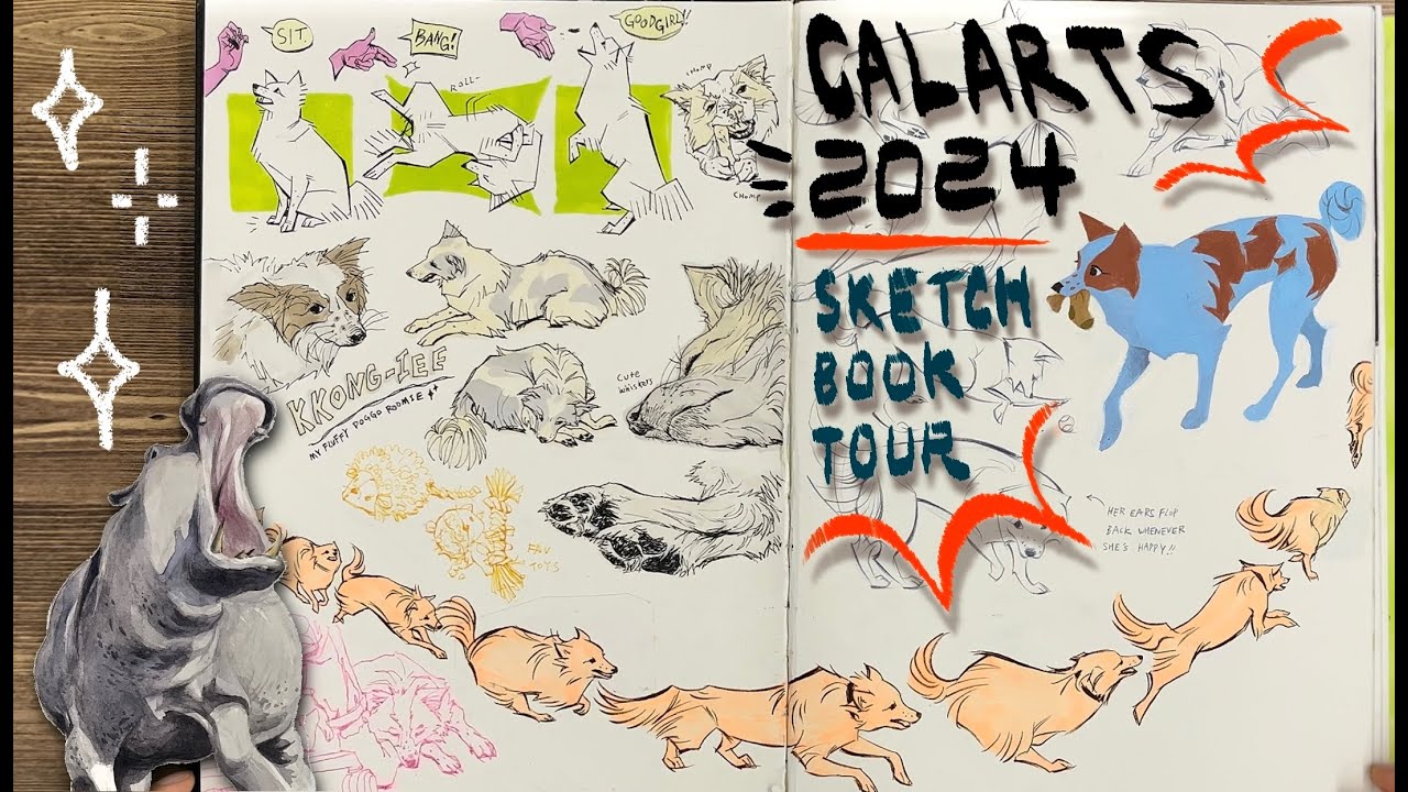 [ACCEPTED](4K) my CalArts Sketchbook 2024 - YouTube