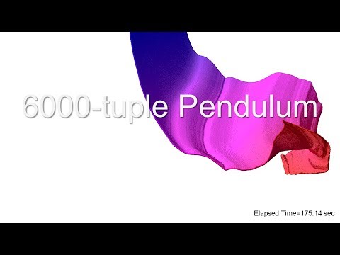 6000-tuple Pendulum in Spring-Mass System / simulation / chaos - YouTube