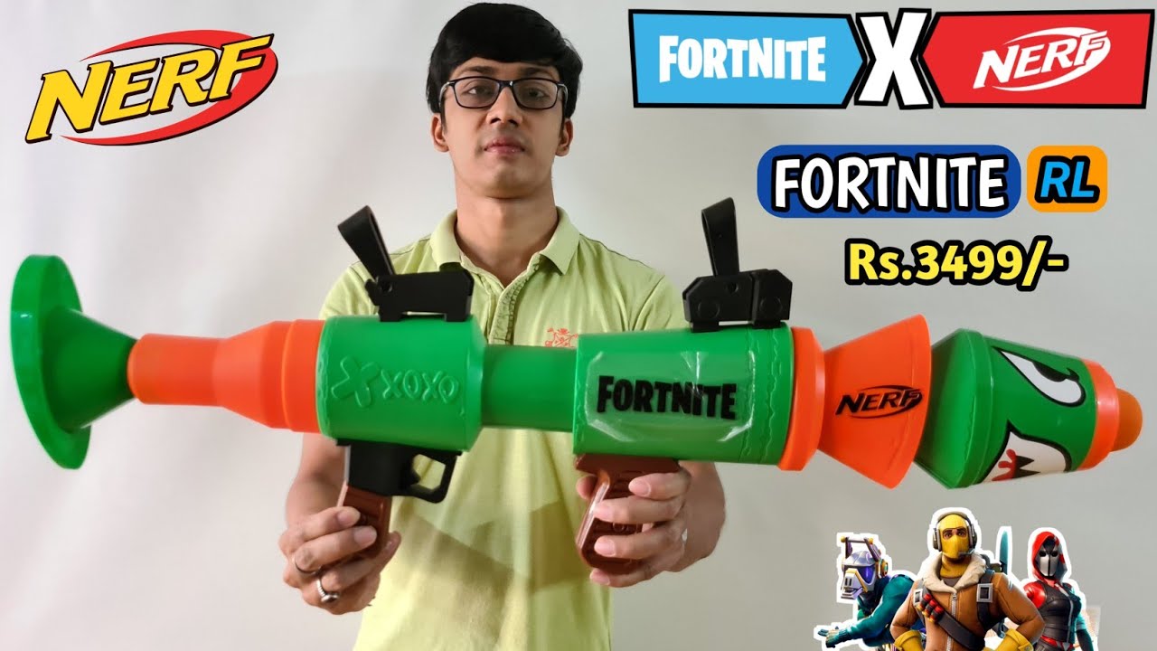 [REVIEW] Nerf Fortnite RL Blaster Unboxing ,Review & Firing Test | Nerf ...