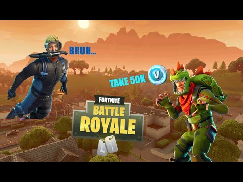 The RICHEST FORTNITE PLAYER gave me 50K VBUCKS! (Landon) - YouTube