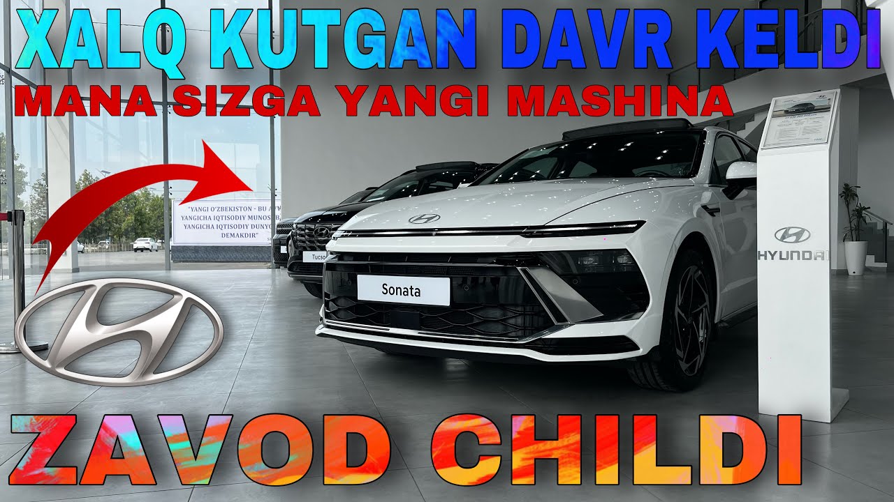 SIRDARYODA ISHLAB CHIQARILGAN YANGI HYUNDAI AVTOMASHINALAR YETIB KELDI ...