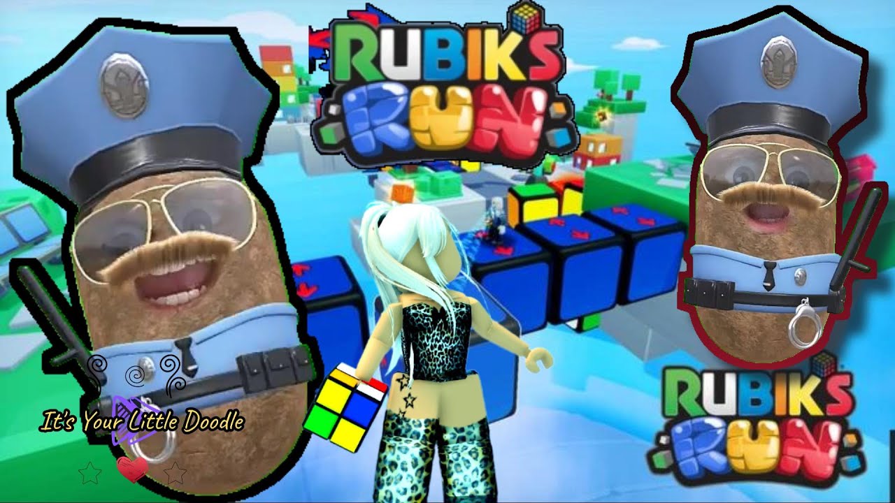 What a Colorful Obby! | Rubik's Run PUZZLE OBBY | As a Police Officer ...
