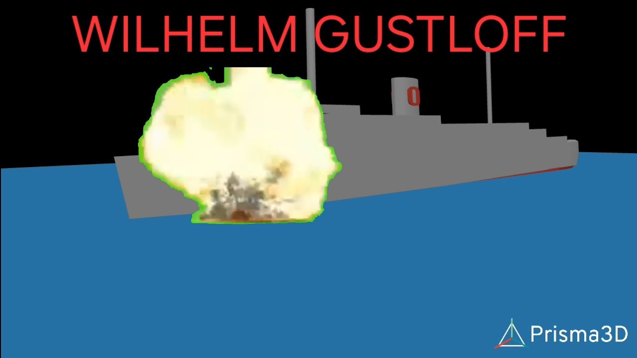 MV WILHELM GUSTLOFF sinking(Prisma3D) #wilhelmgustloff #prisma3d - YouTube