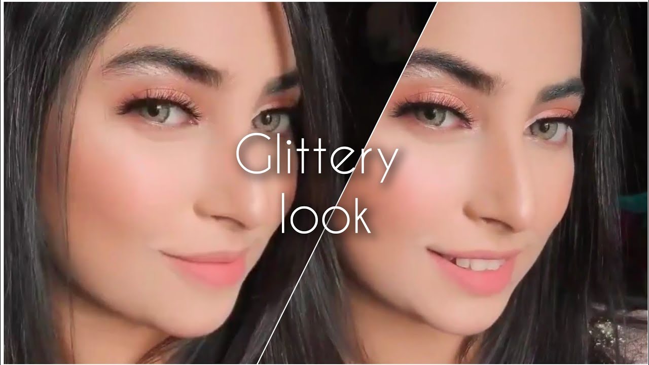 Glittery look by umme - YouTube