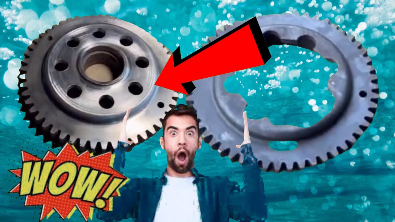 How repaired Broken Heavy machinery Gear Gerari.. - YouTube