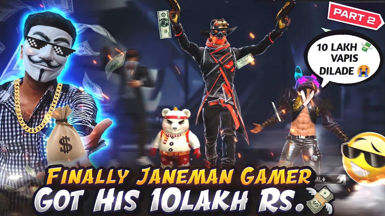 Finally Janeman Gamer Got His 10lakh Rs.💸😍| Janeman Face Revealed😈 ...