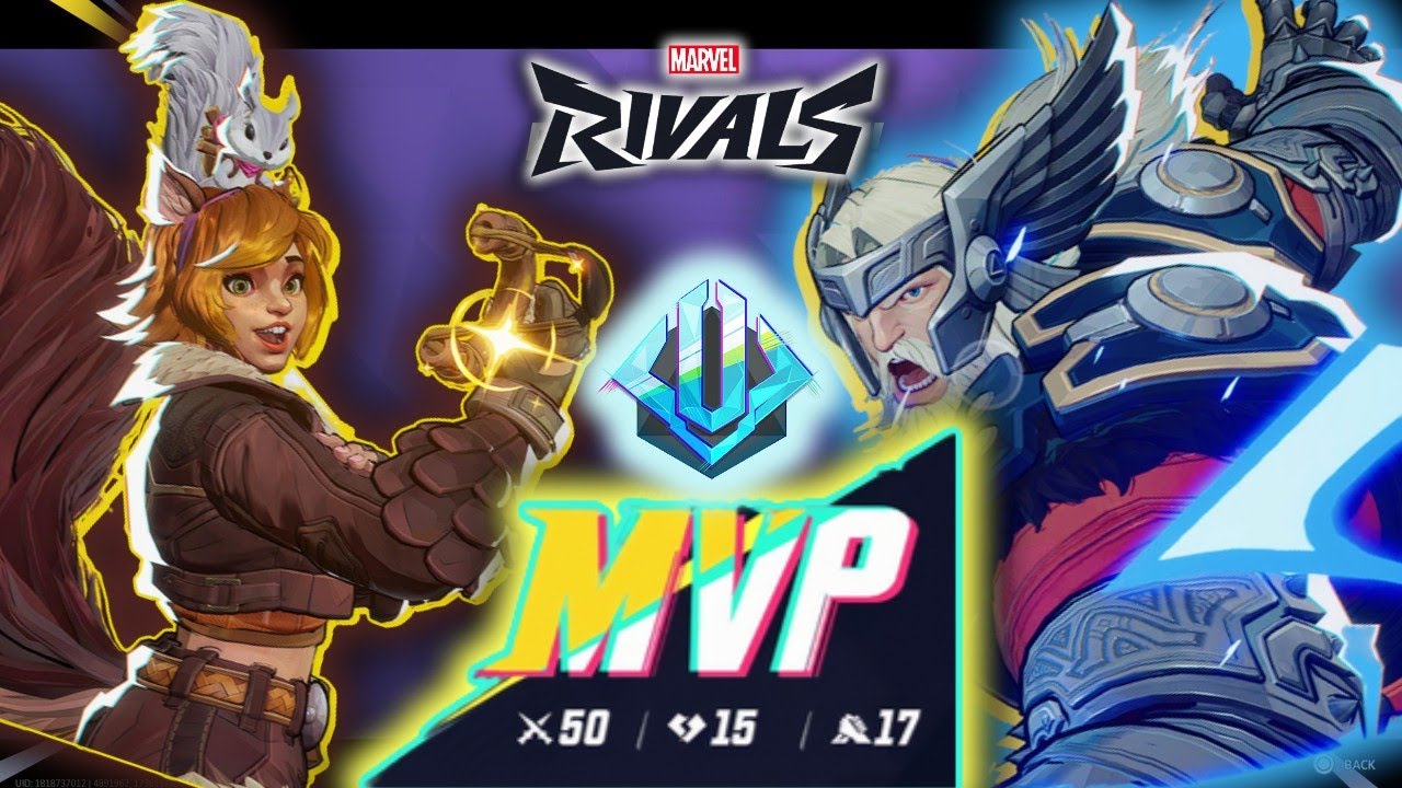 50 Elimination Competitve Match Squirrel Girl and Thor Gameplay ...