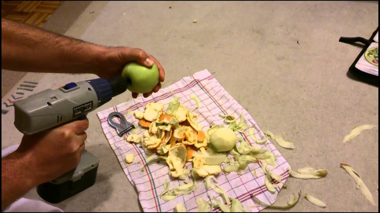 Expres guljenje jabuka - peeling apple - YouTube