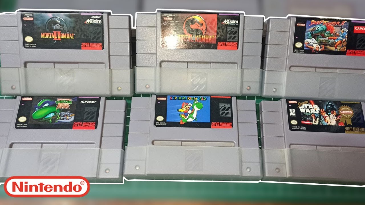 Super Nintendo | Cartuchos De la Cacería + Consola - YouTube