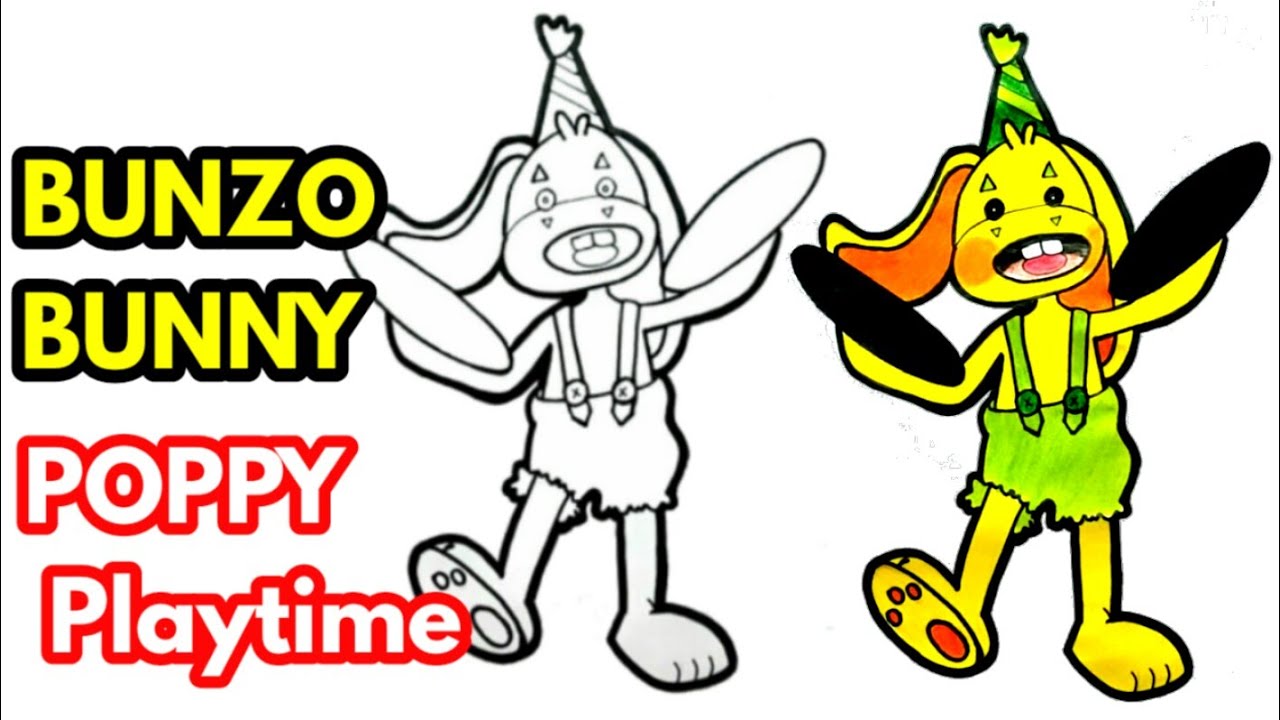 How to draw Bunzo Bunny from Poppy Playtime|Poppy Playtime chapter 3 ...