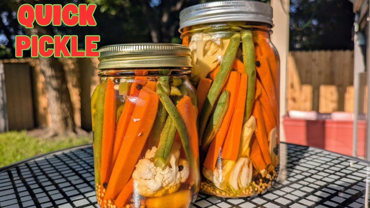 Easy DIY Quick Pickling Vegetables - YouTube