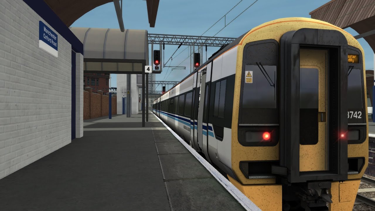 Train Simulator class 158 Football Career from Trafford Park to ...