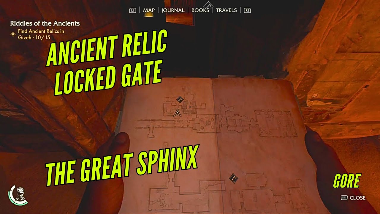 Ancient Relic Locked Gate in the Great Sphinx | Indiana Jones and the ...