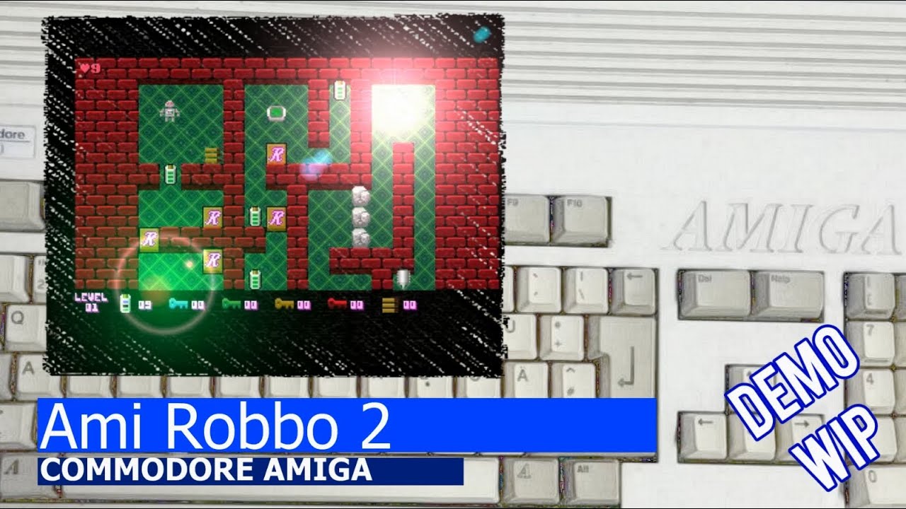 Commodore Amiga -=Ami Robbo 2=- demo WIP v.01 - YouTube