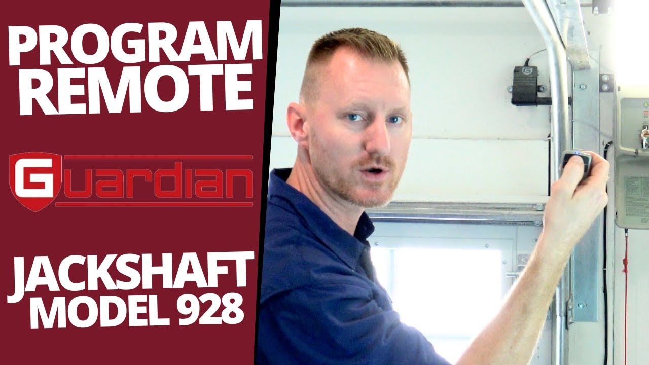 Program a Guardian Side Mount Garage Door Opener Remote for a Model 928 ...