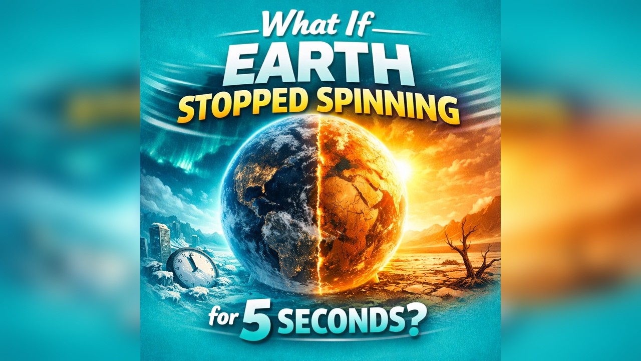What if Earth STOPPED SPINNING 5 SECON? #earth #spinning #whatif - YouTube