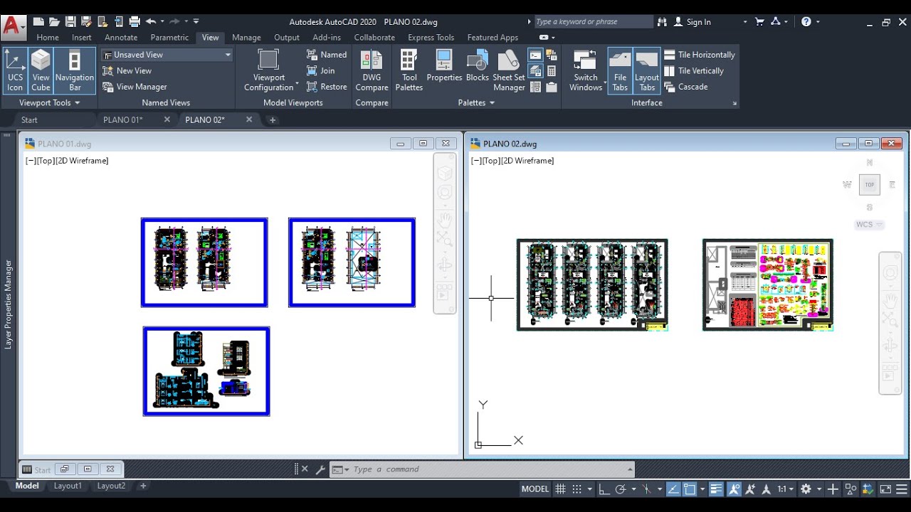 COMO VISUALIZAR DOS ARCHIVOS DE AUTOCAD AL MISMO TIEMPO - YouTube