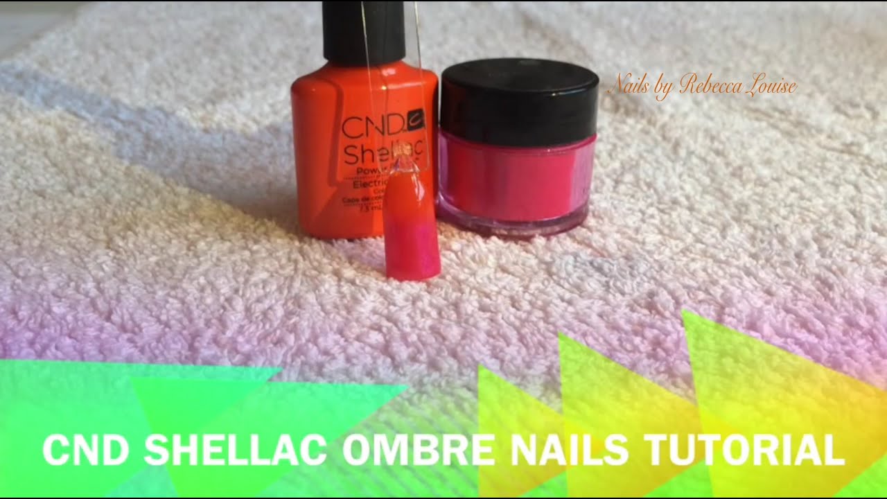 CND Shellac Ombré Nails Tutorial - YouTube