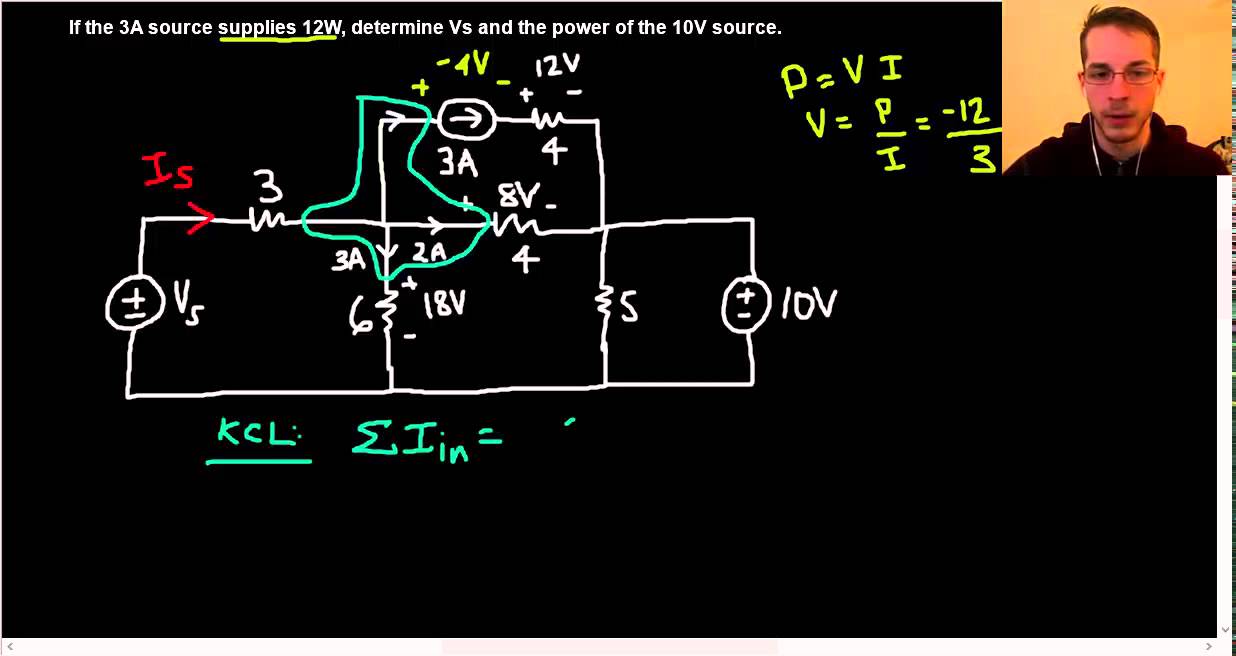 KCL Example (Kirchoff's Current Law) - YouTube