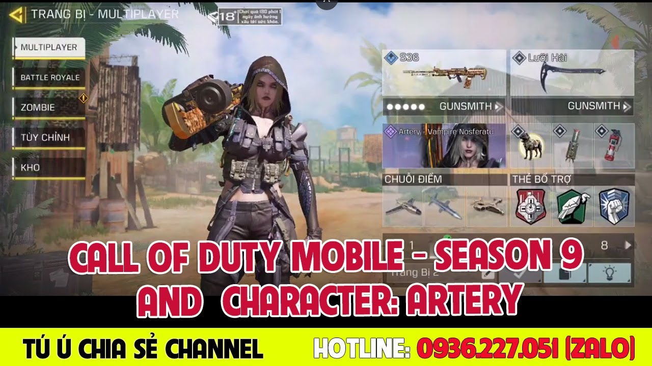 CALL OF DUTY MOBILE - SEASON 9 AND CHARACTER: ARTERY - YouTube
