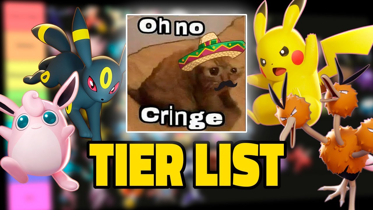 Tu MAIN es CRINGE? TIER LIST de Pokémon CRINGE en Pokémon UNITE | @mr ...
