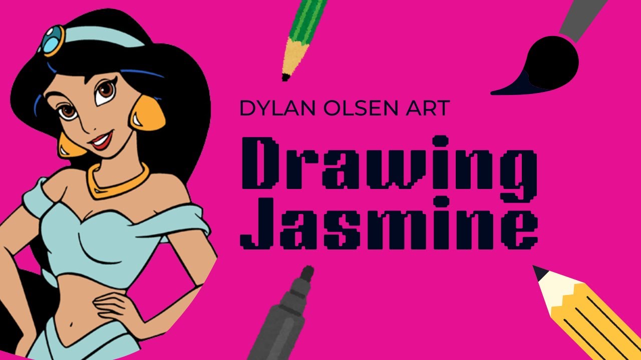 How to Draw Jasmine from Disney’s Aladdin - YouTube