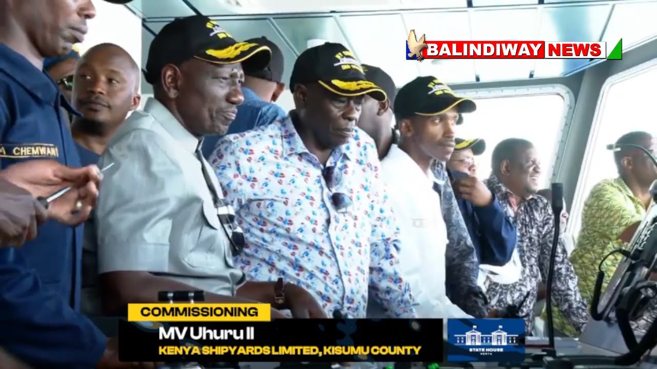 President Ruto shocks Raila in Kisumu after he drove MV Uhuru Ship in ...
