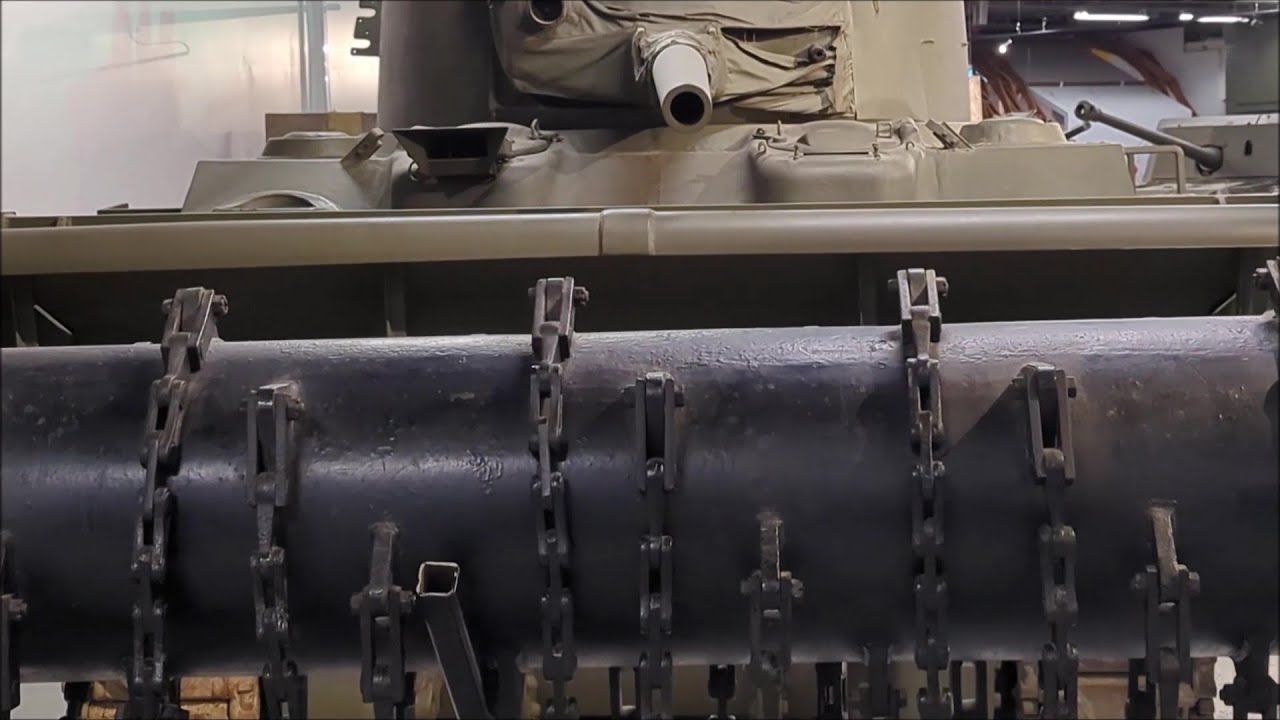 Sherman Crab Mine Flail Tank, close up at The Tank Museum Bovington ...