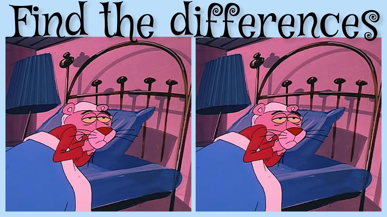 Find the differences (pictures of cartoons) - YouTube