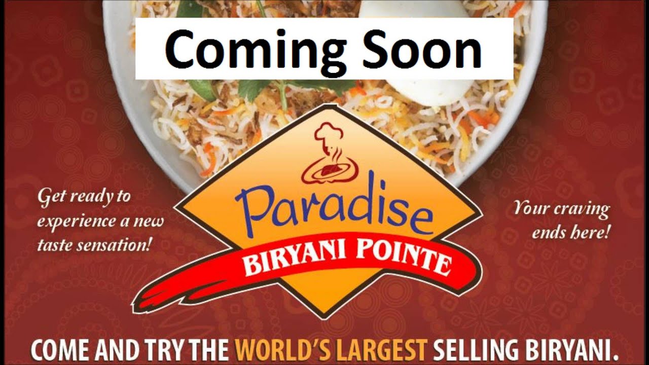 Coming Soon - Paradise Biryani Pointe at Canoga Park - YouTube