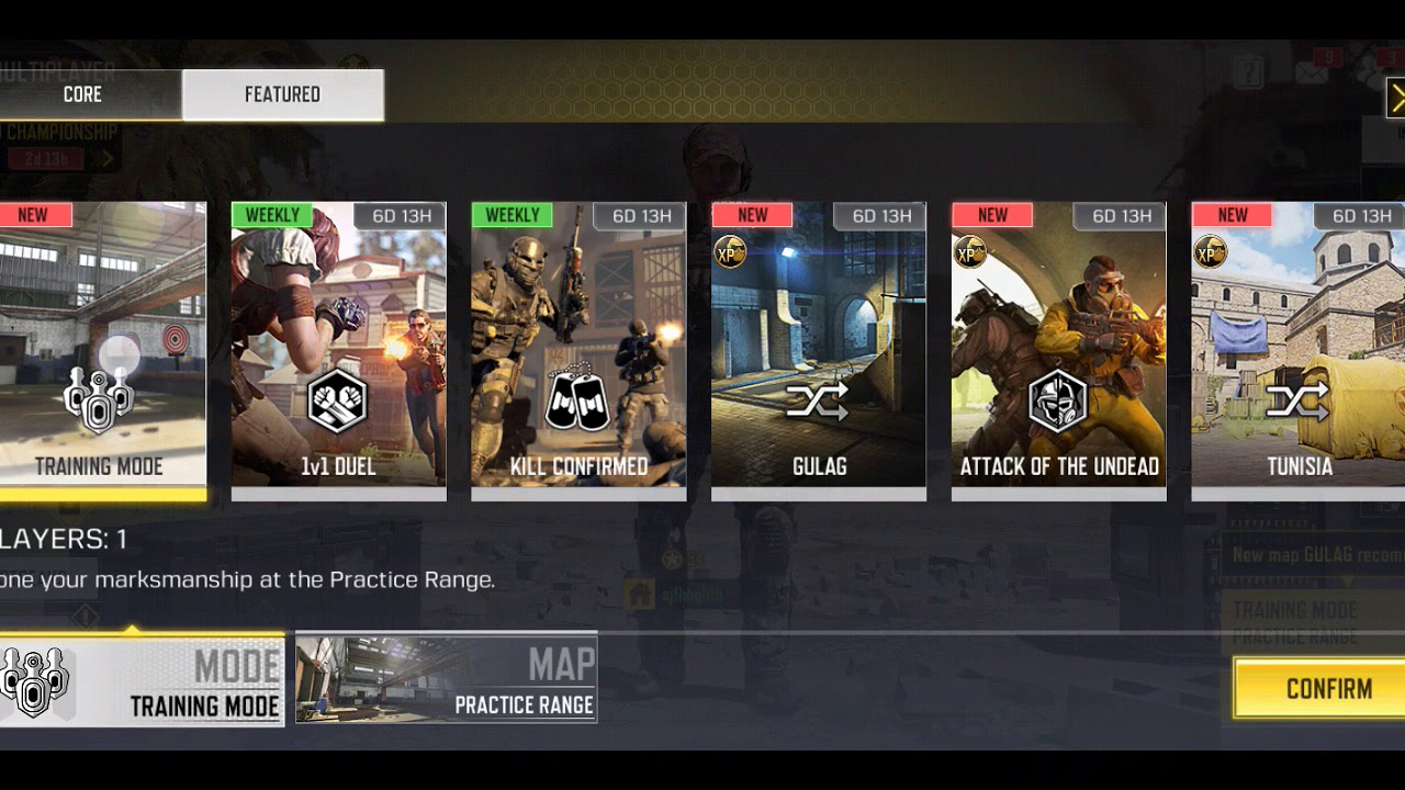 How to go call of duty training mode - YouTube