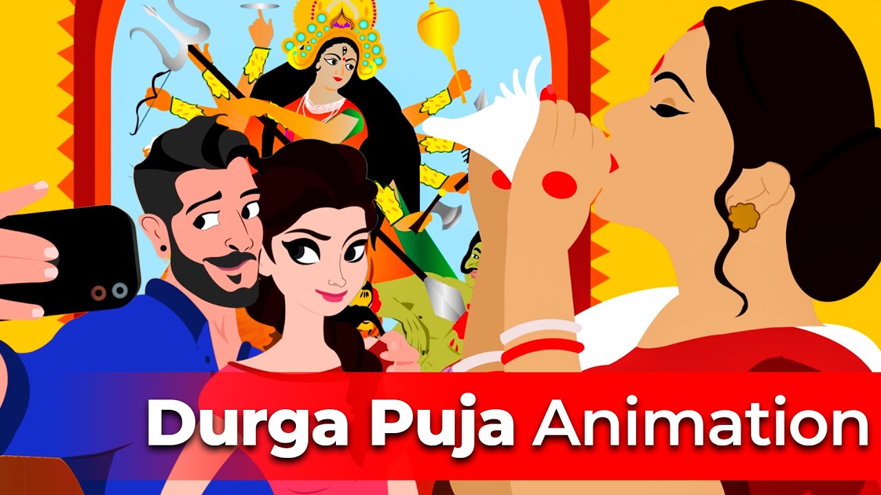 Durga Puja | Bengali Festival | Animation | Cartoon | 2D - YouTube