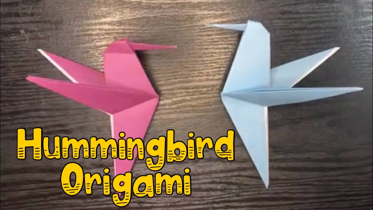 Hummingbird Origami || Paper folding || Tabby’s Corner - YouTube
