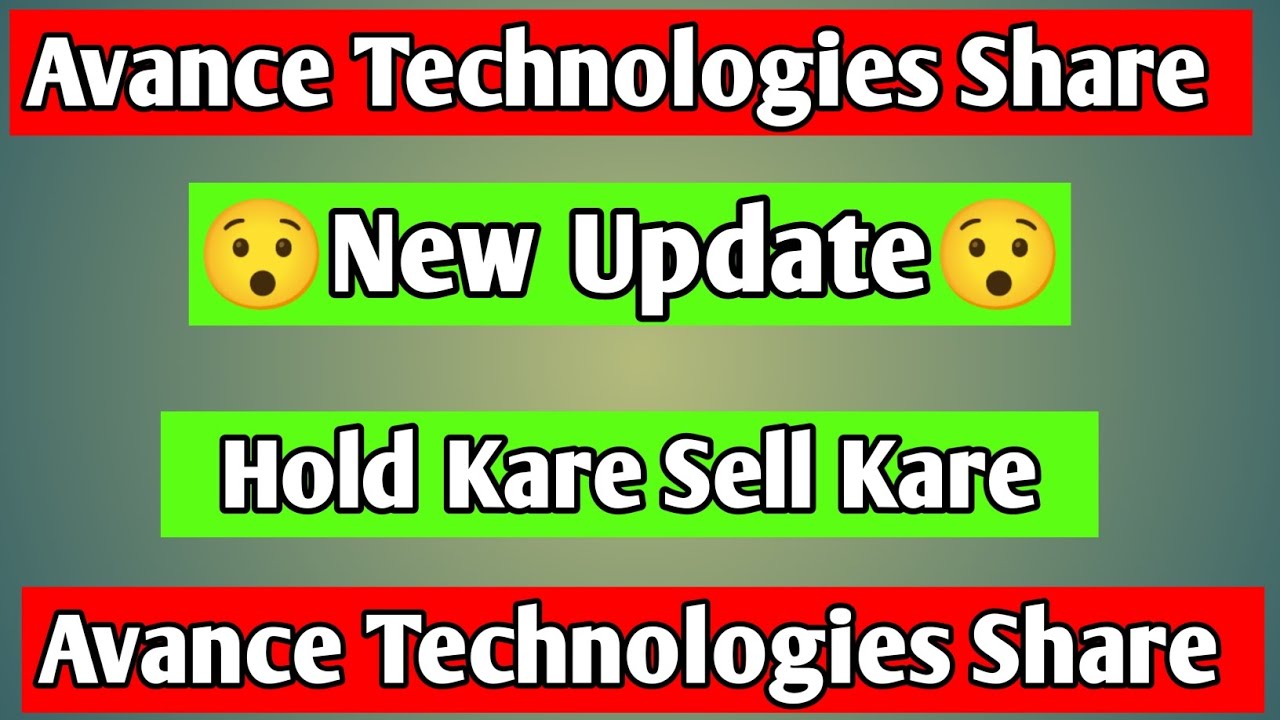 Avance Technologies Share New Update News || Company Consistently ...