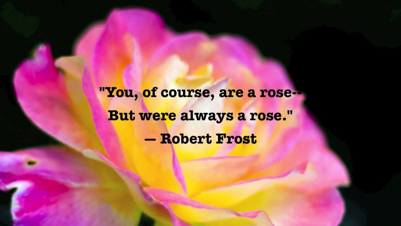 Robert Lee Frost Poetry Excerpts - YouTube