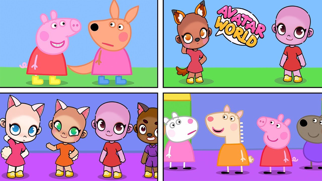 Peppa Pig in Avatar World | Kylie Kangaroo | Lotte Llama - YouTube