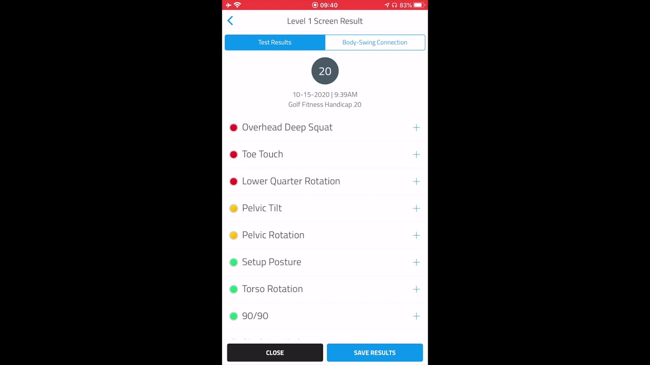 Swing Rx TPI Level 1 Screen - YouTube