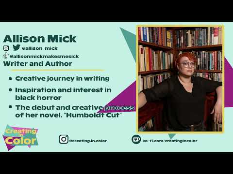 Allison Mick: Writer and Author of "Humboldt Cut" - YouTube